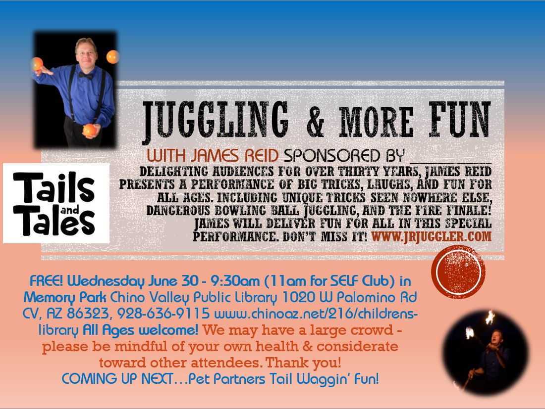 Juggling & more fun with James Reid! | Yavapai Library Network